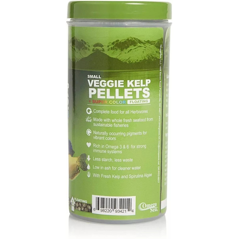 Veggie Kelp Pellets 184gr Gránulos Pequeños Peces Herbívoros